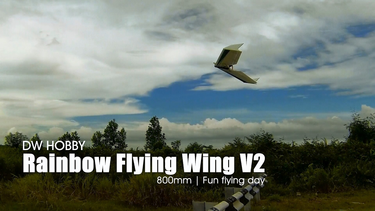 DW Hobby Rainbow Wing V2 - Fun flying day (Courtesy from Banggood.com ...
