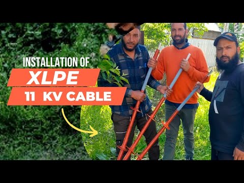 Installation of XLPE 11 kv Cable kit - YouTube