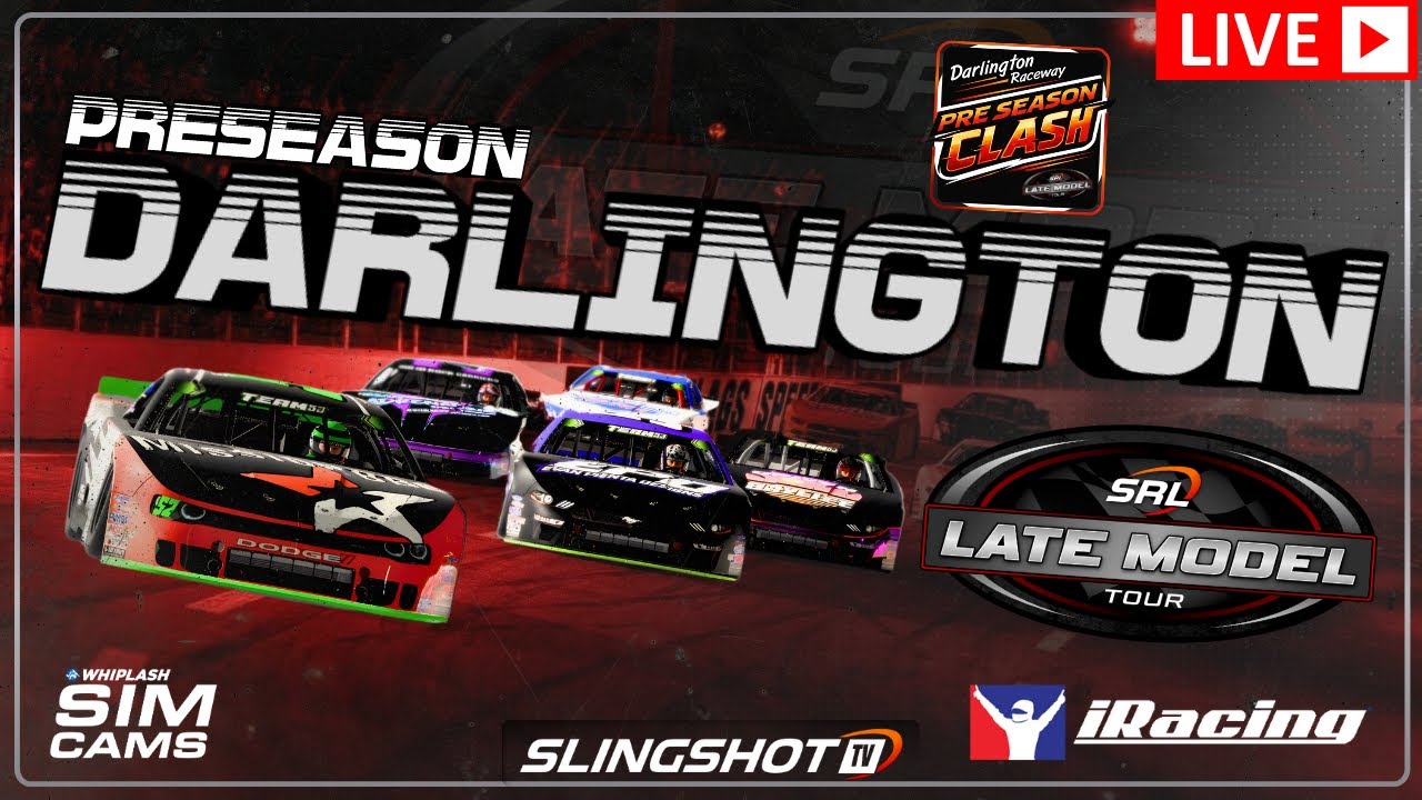 iRacing Late Model Stock Live | Darlington — Short Track Chaos | SRL ...