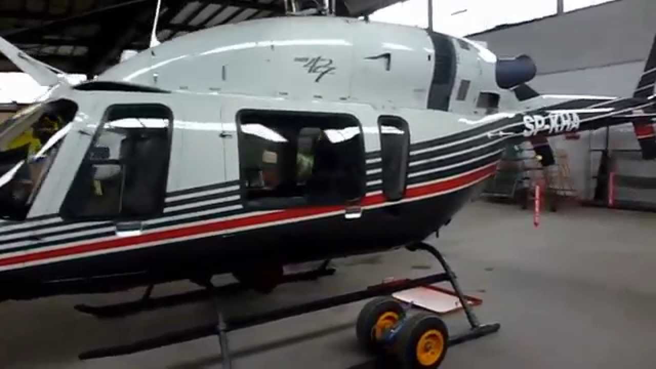 Bell 427 walk around, cockpit view, instrments HD - YouTube