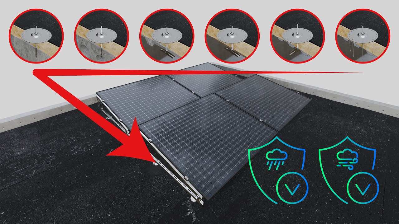 Bezbalastowy wspornik montażu paneli fotowoltaicznych SOLARFIX LOW ...