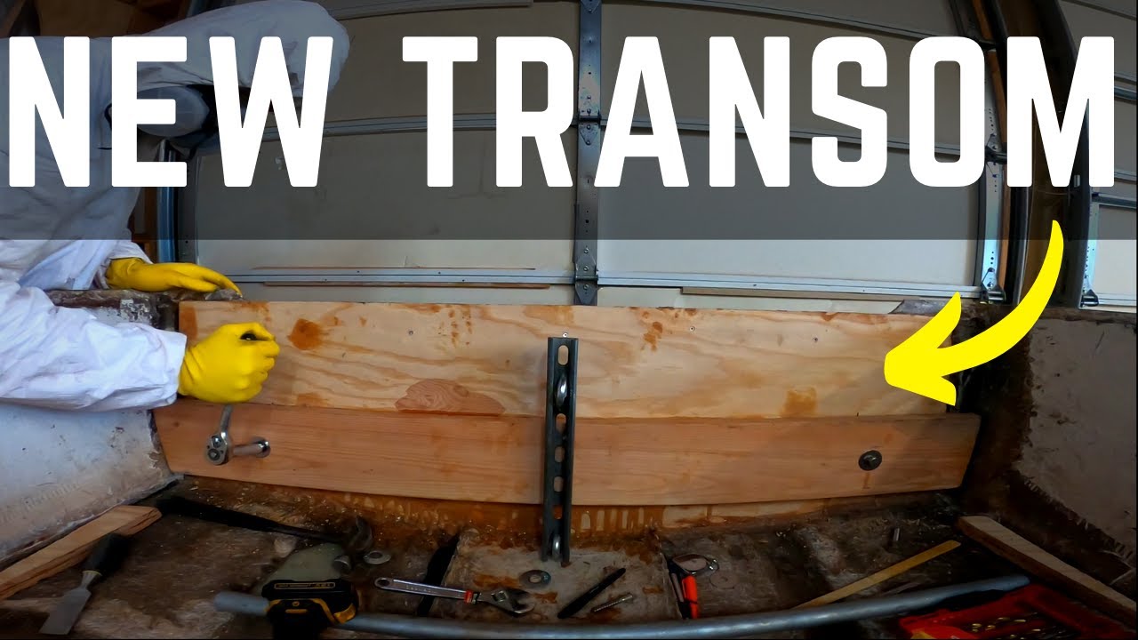 Boat rebuild (PART 11) New Transom Install! - YouTube
