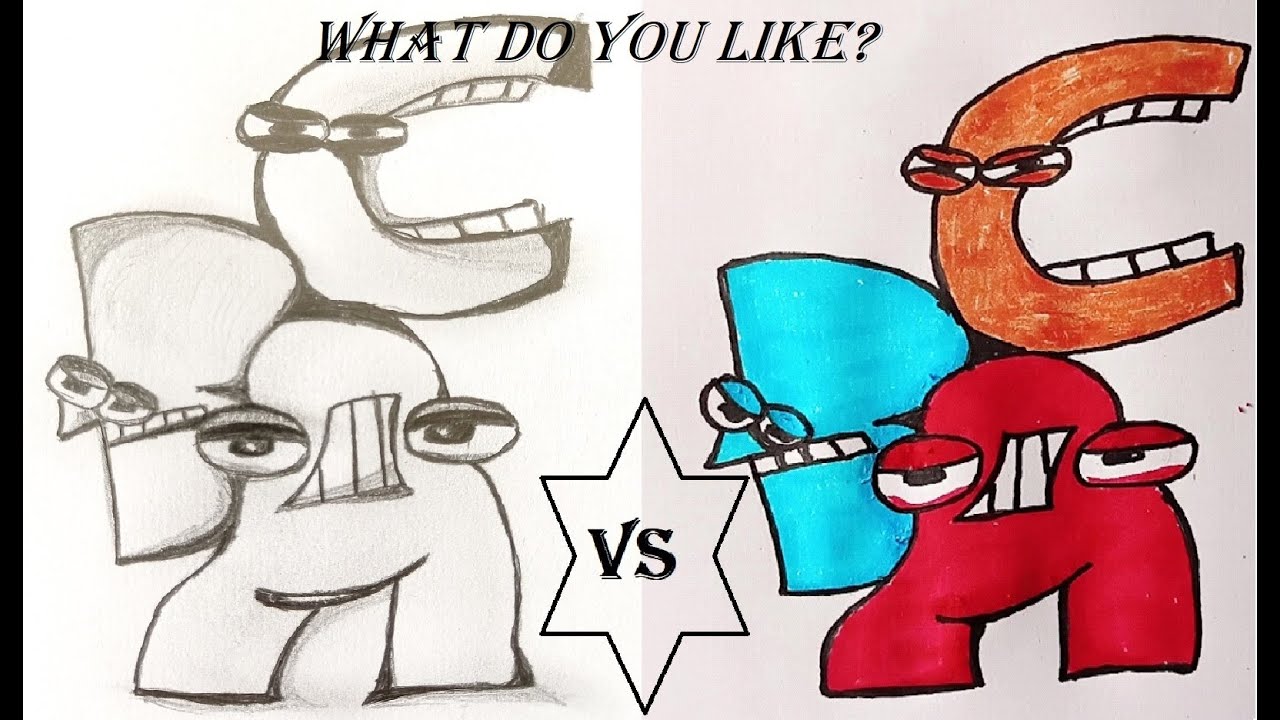 Alphabet Lore (A - C...) , Drawing Alphabet Lore ABC, But Something is ...