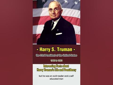 Interesting Facts about Harry Truman's Life and Presidency | #shorts ...