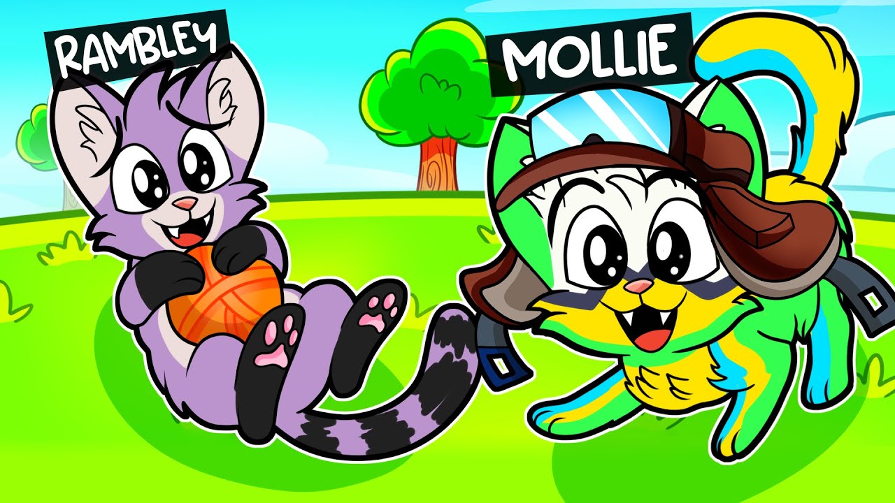 RAMBLEY AND MOLLIE BECOME CATS in ROBLOX! 💖😸 - YouTube