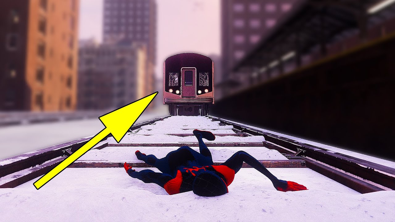 What Happens If Spider-Man Gets Hit By a Train? | Spider-Man Miles ...