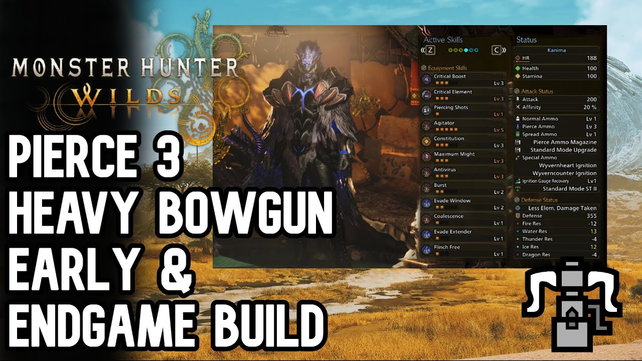 Monster Hunter Wilds | Pierce 3 Heavy Bowgun Build - YouTube
