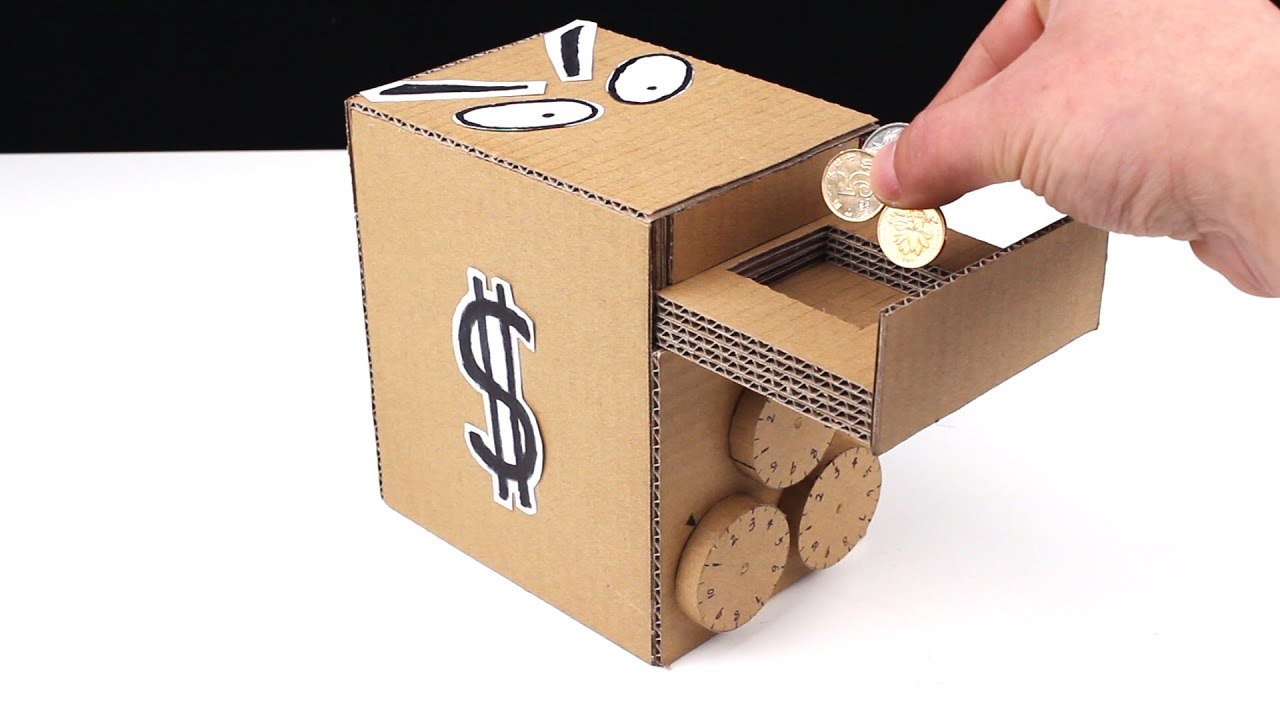 Wow! Amazing DIY Personal Bank Saving Coin from Cardboard - YouTube