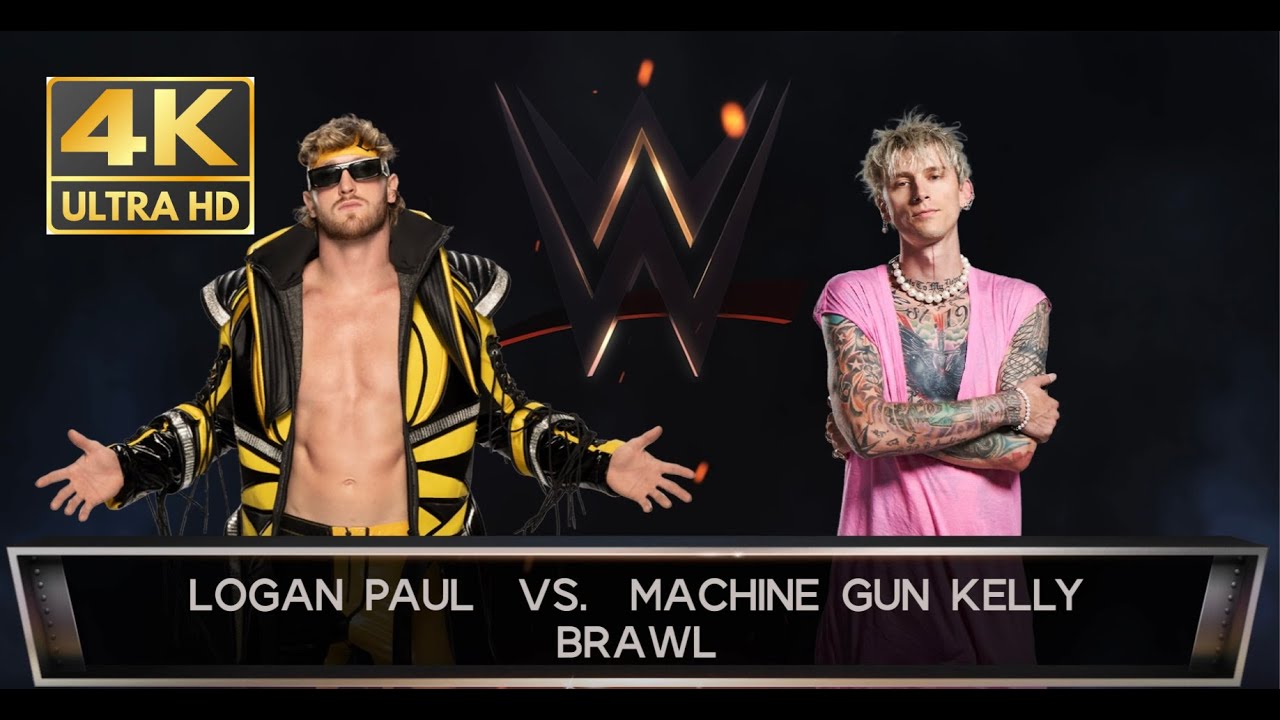WWE 2K22: LOGAN PAUL VS. MACHINE GUN KELLY - BACKSTAGE BRAWL FIGHT ...