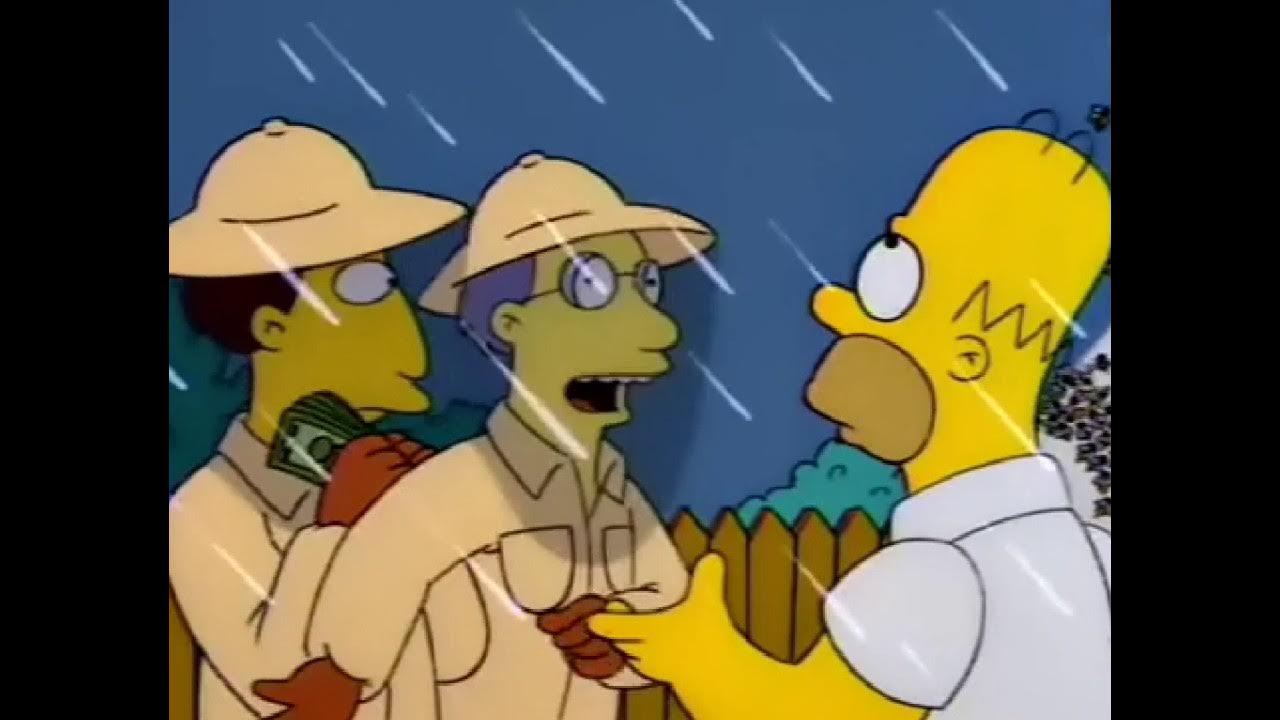 Homer Simpson Swarm Of Bees - YouTube