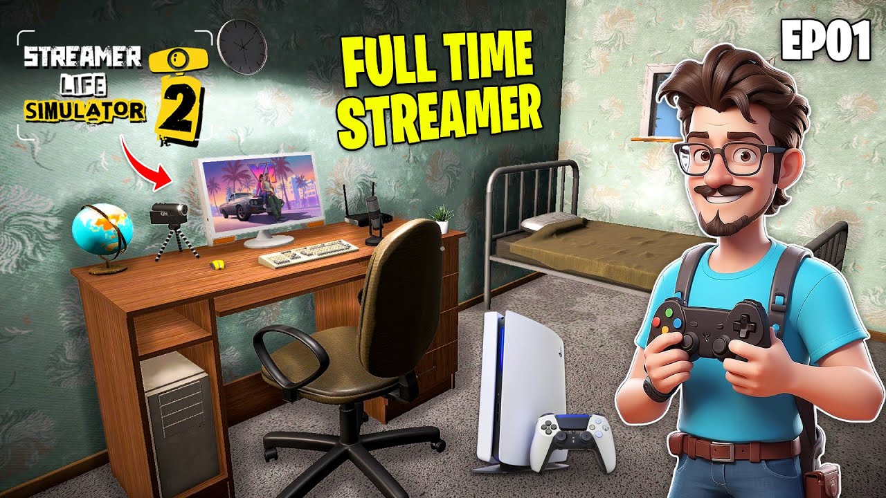 I QUIT MY JOB AND FULL TIME STREAMER || Streamer Life Simulator 2 #1 ...