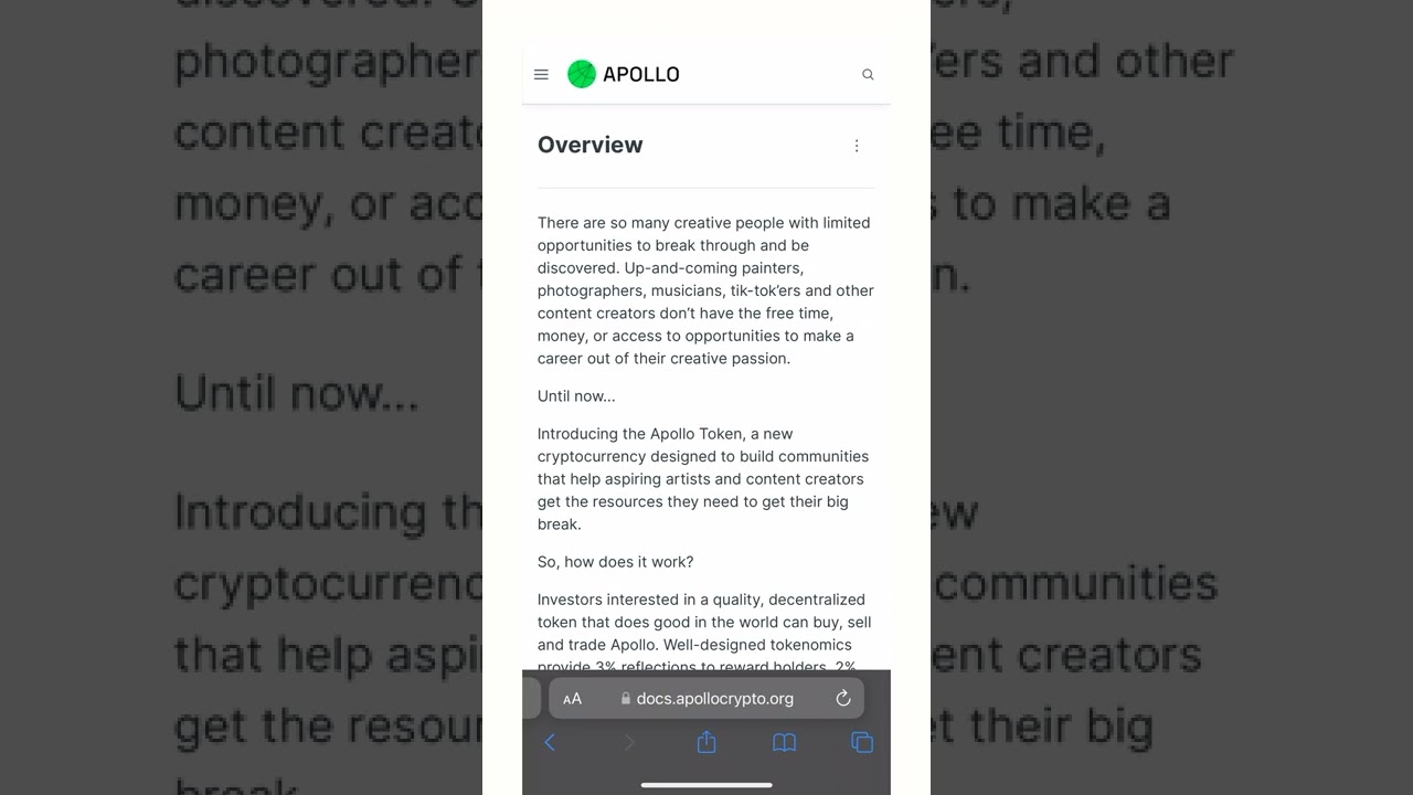 How to buy Apollo Crypto Dao | The Next 1000X Crypto - YouTube