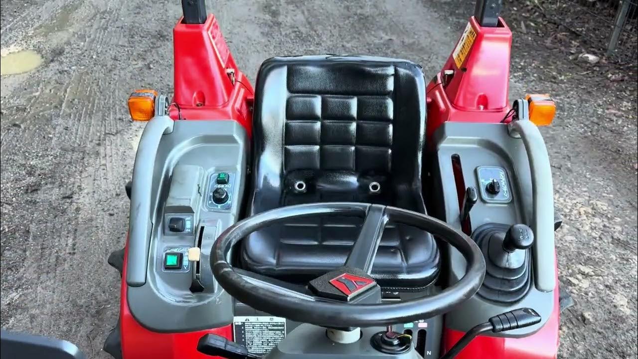 YANMAR AF18 4WD Compact Tractor & New 4ft Flail Mower - YouTube