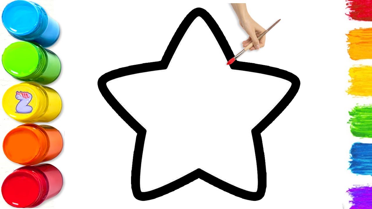 ⭐Drawing and Coloring a Star #zooartis #drawingandcoloring #star - YouTube
