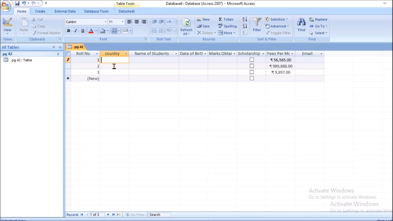 Class 8 Chapter 4 Microsoft Access 2013 By Sir Surendra Youtube