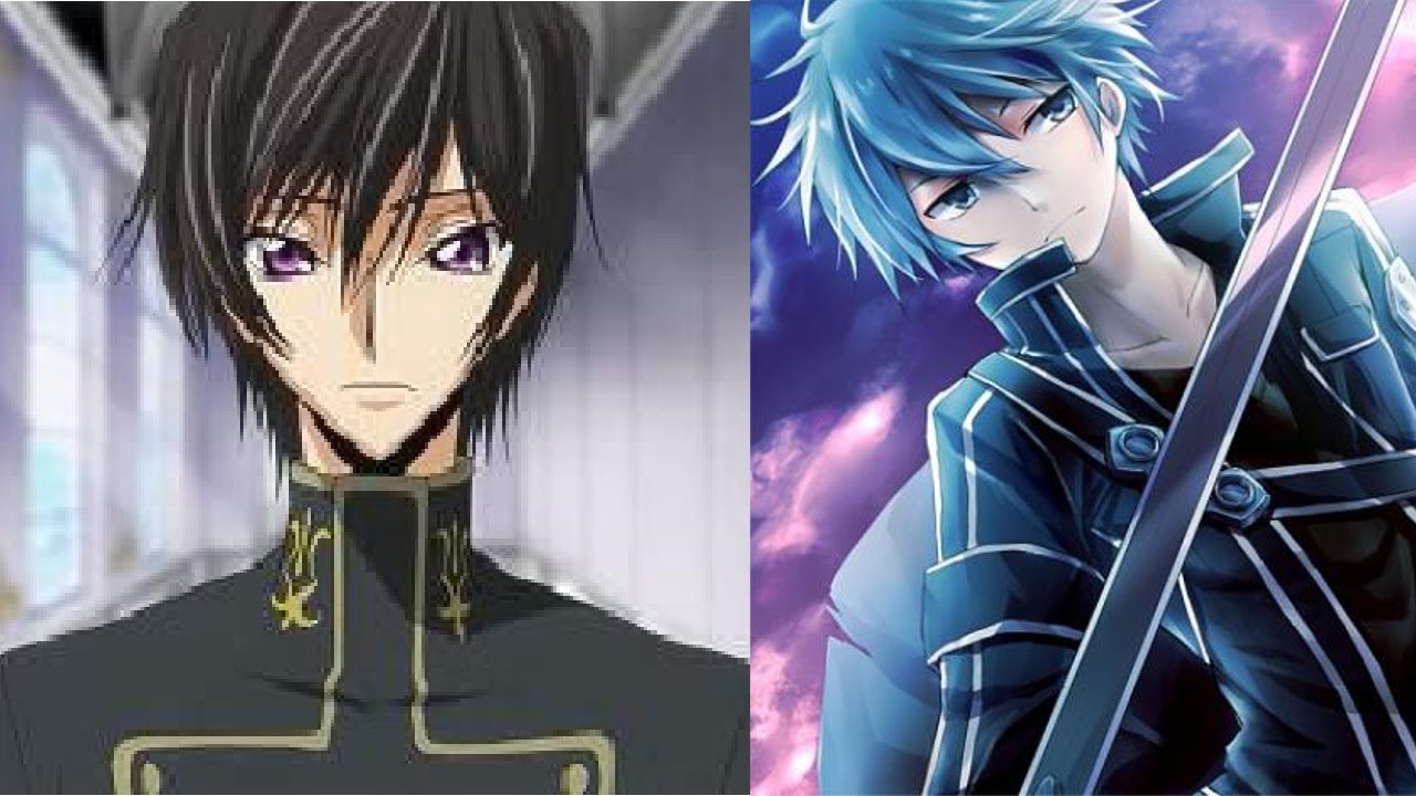 How I Draw Anime: Lelouch (Code Geass) and Kirito (Sword Art Online ...
