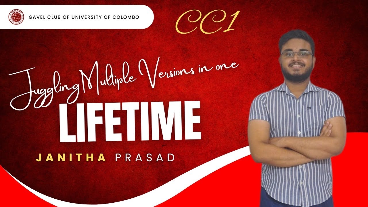 Juggling Multiple Versions in One Life Time | Janitha Prasad | CC1 ...