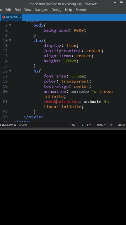 CSS Only Text Color Animation #shorts - YouTube
