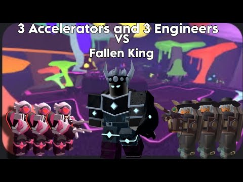3 Accelerator and 3 Engineers VS Fallen King TDS - YouTube