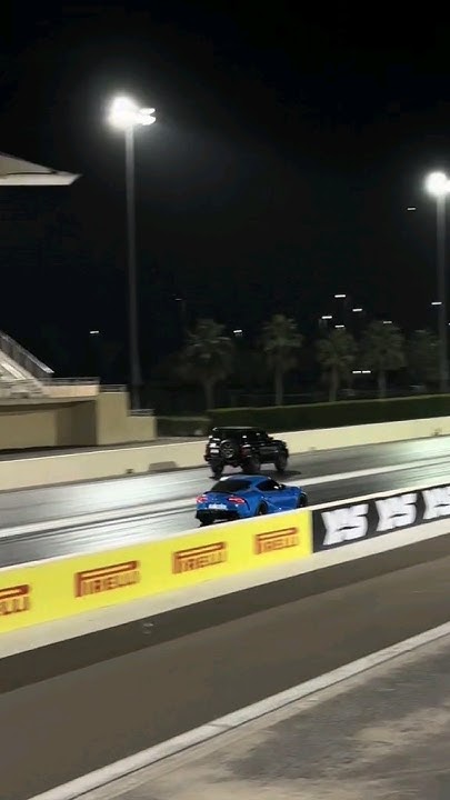 السباق سيارة نيسان باترول فتك ٤٨٠٠ Vs تويوتا سوبرا في سباق ياس درج Darg Race Nissan Patrol Vtc 🔥