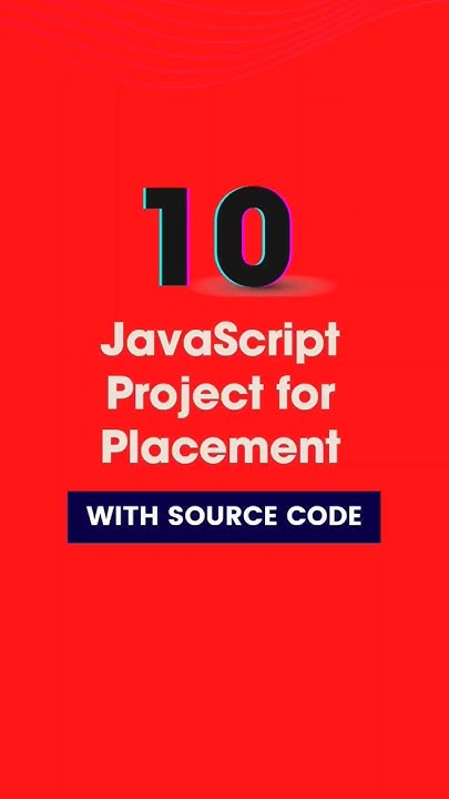 JavaScript Project ideas for Placements in 2024 #shorts - YouTube