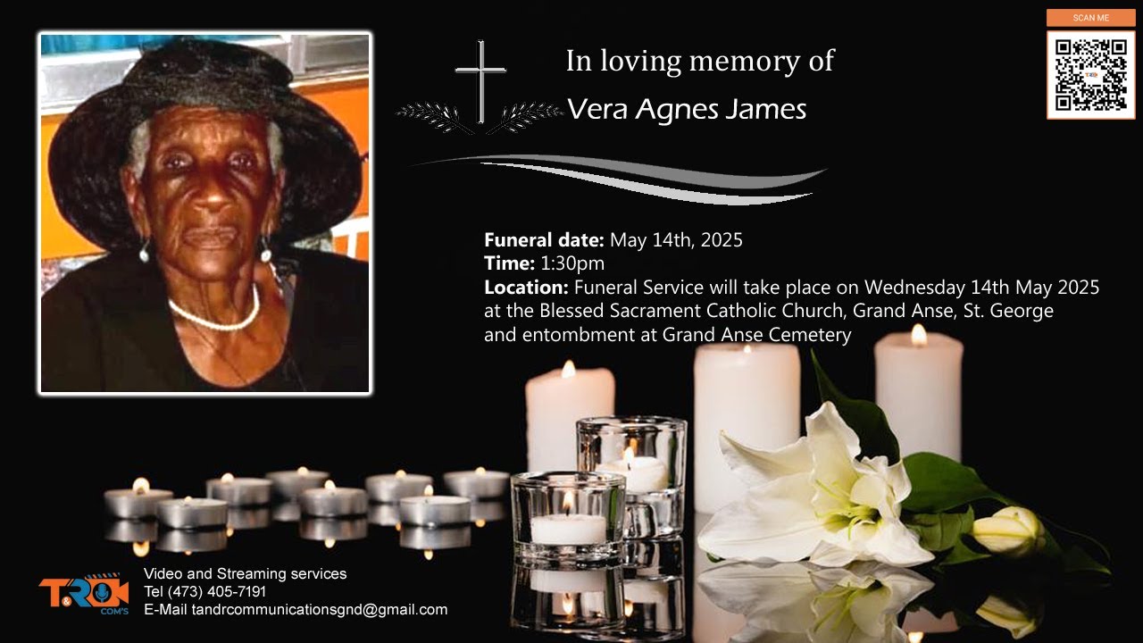 Celebrating the life of: Vera Agnes James - YouTube