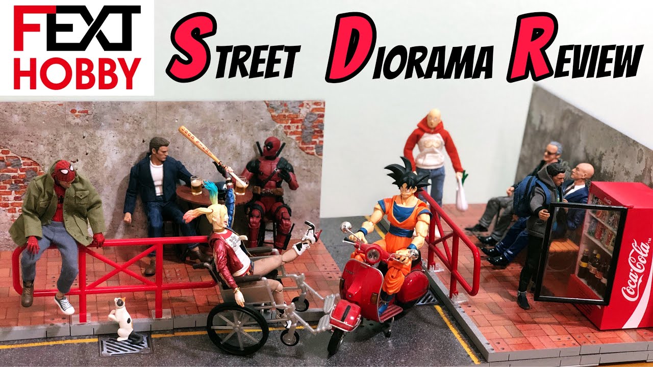 FEXT Hobby Street Diorama Set C and D for 1/12 Scale Action Figures ...