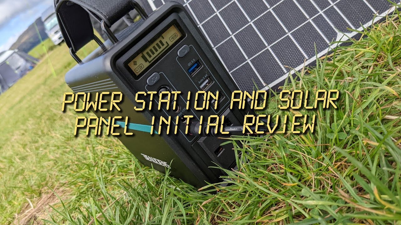 Swarey / Beaudens portable power station /bank and 100w folding solar ...