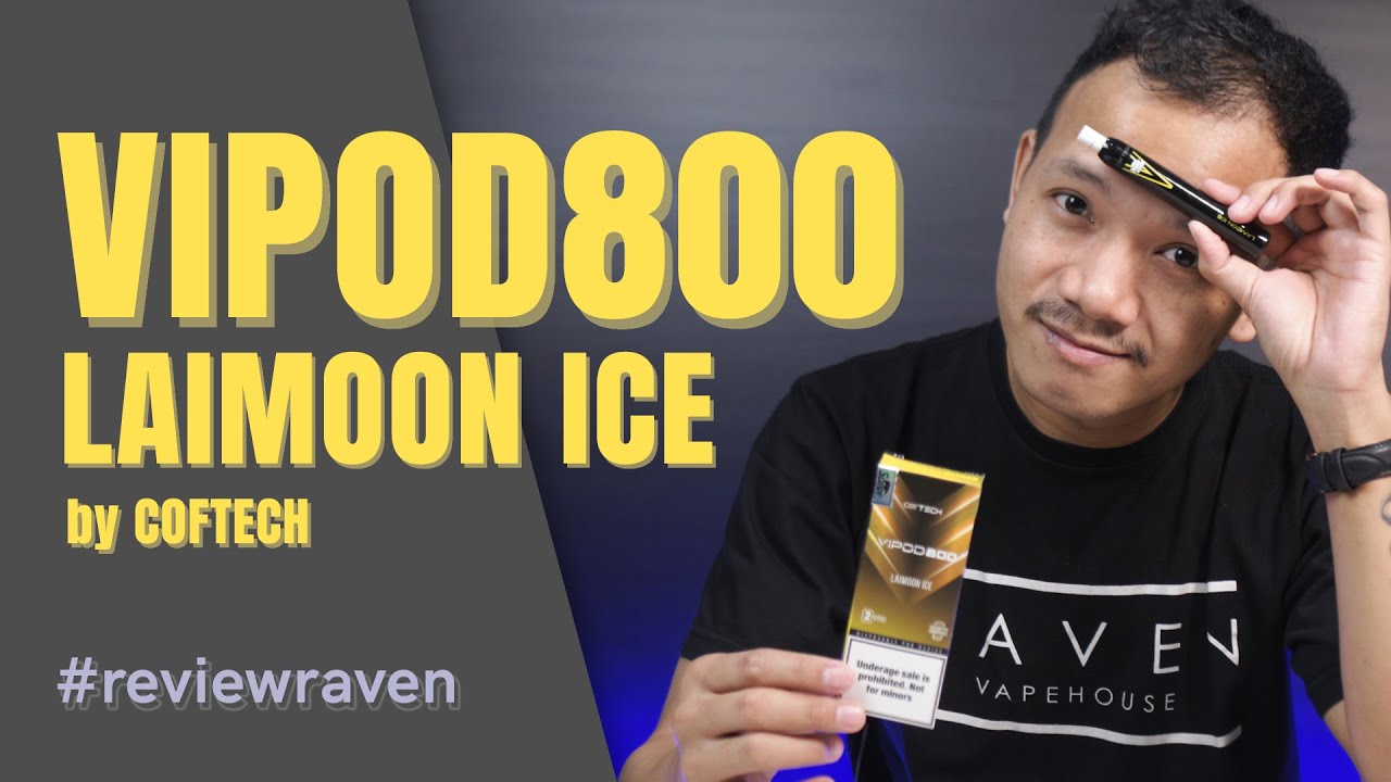 VIPOD800 LAIMOON ICE by COFTECH | E-CIGARETTE KECE BADAI - YouTube