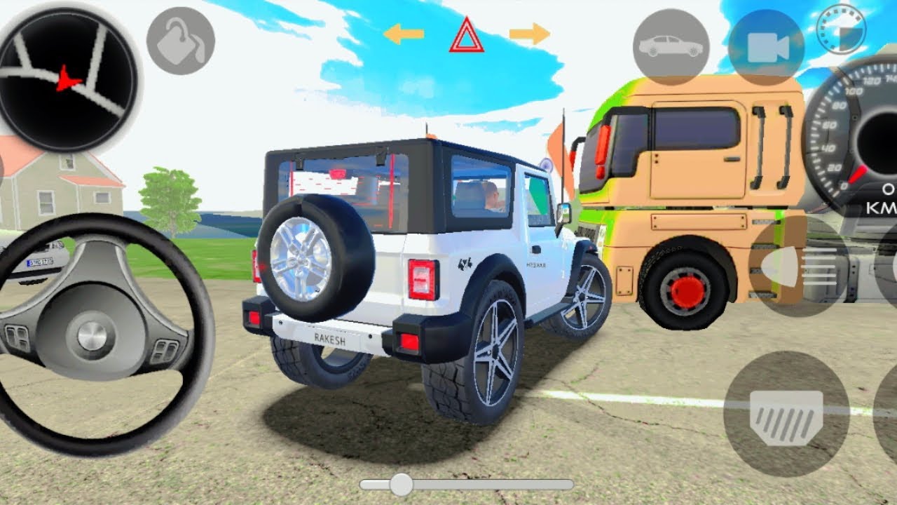 dollar song Modified Mahindra white thar stunt Indian car simulator 3d ...