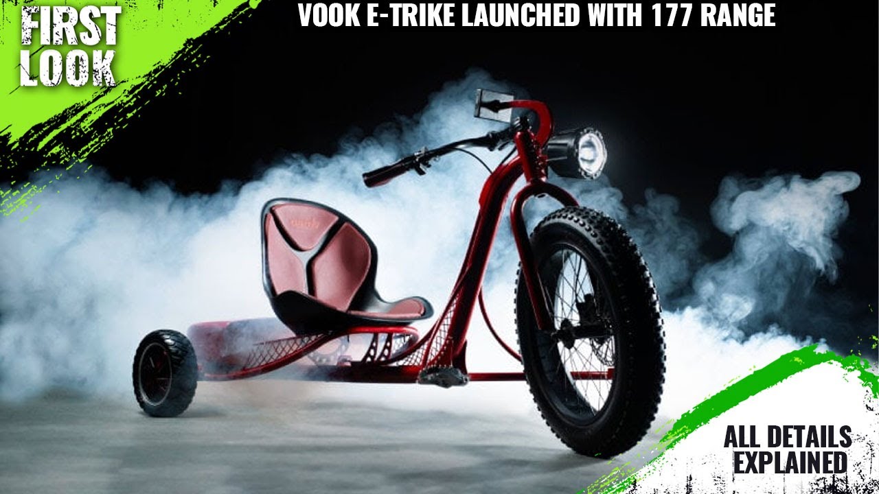VOOK E-Trike With 177km Range Launched - Price From $2,300 - Explained All Spec, Features And ...