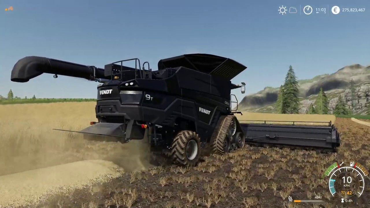 Farming Simulator 2019 Gameplay PC - Combine Harvester Fend IDEAL 9T ...