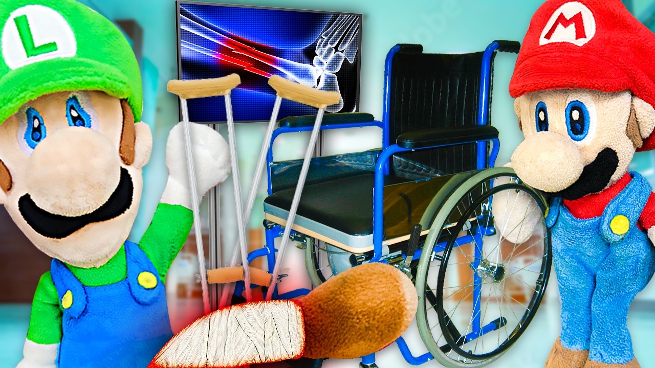 Crazy Mario Bros: Luigi's Broken Leg! - YouTube