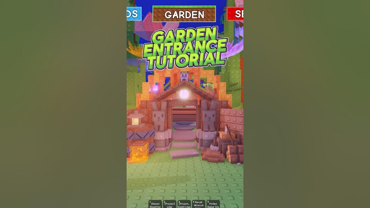 CUTE GARDEN ENTRANCE BUILD TUTORIAL in GROW A GARDEN! #roblox #robloxgames #growagarden #fyp ...