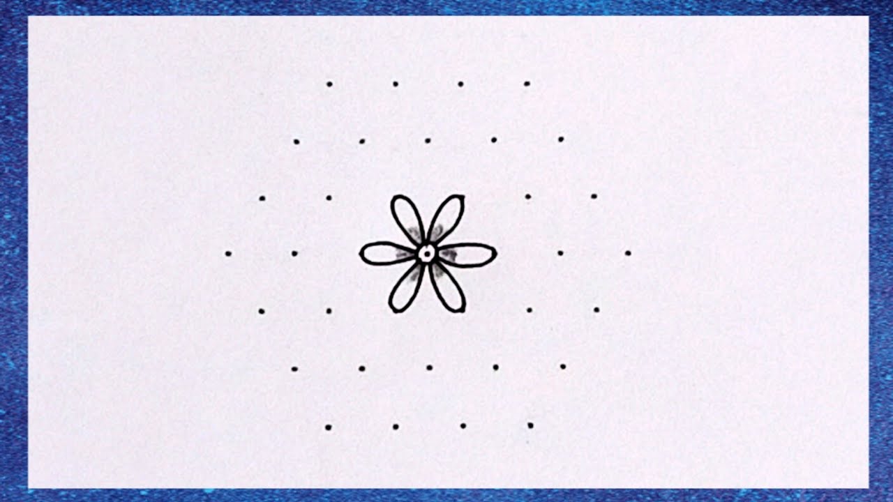 dot kolam simple/ pulli vacha kolam/ kolam designs with dots/ simple ...