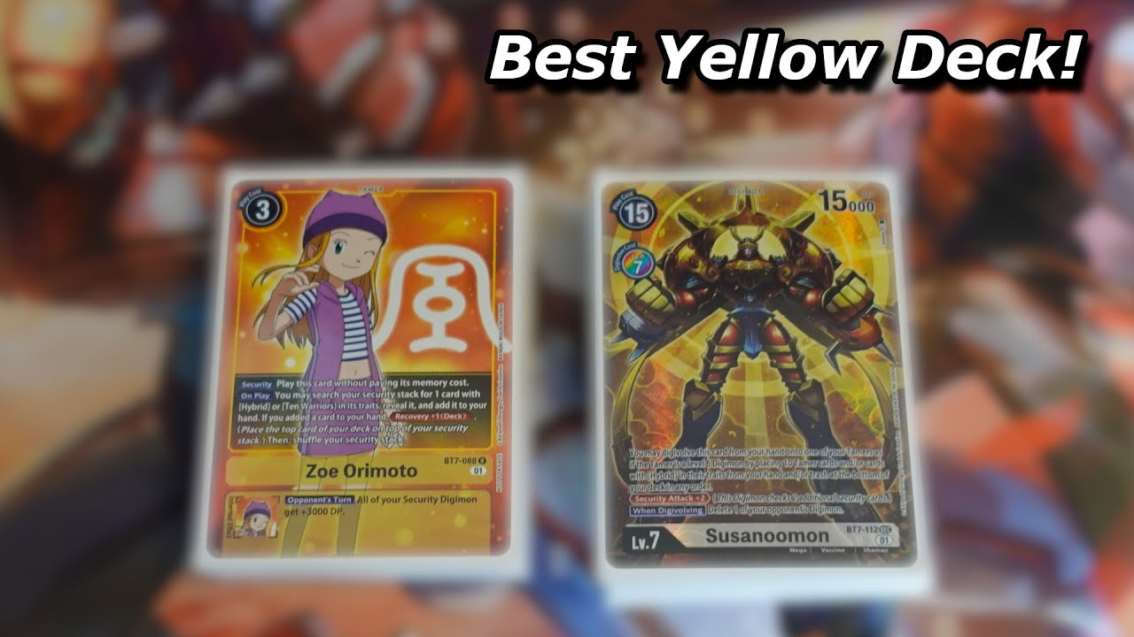 Yellow/Purple Hybrid Deck Profile! | Digimon TCG BT7 Format - YouTube