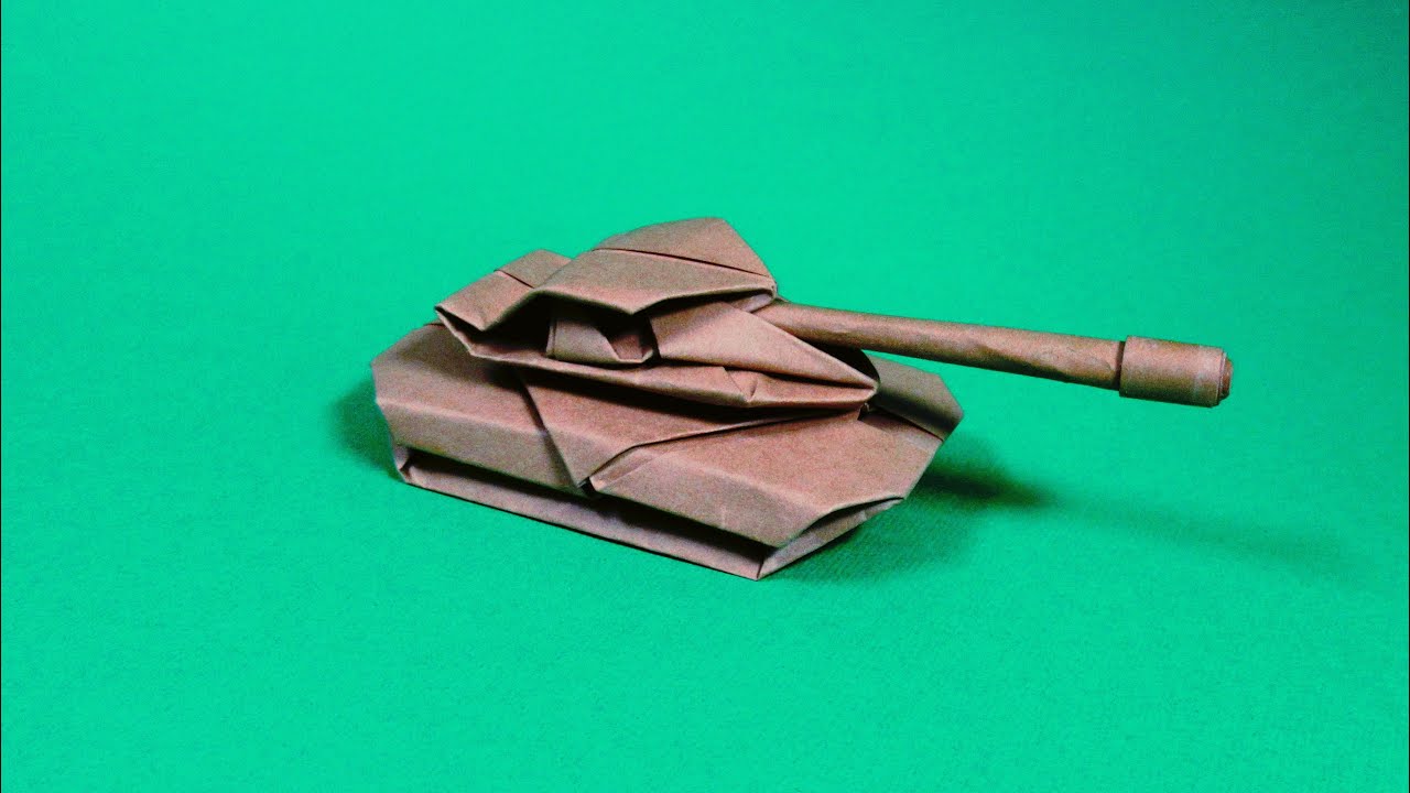 How to make an origami tank DIY paper tank - YouTube