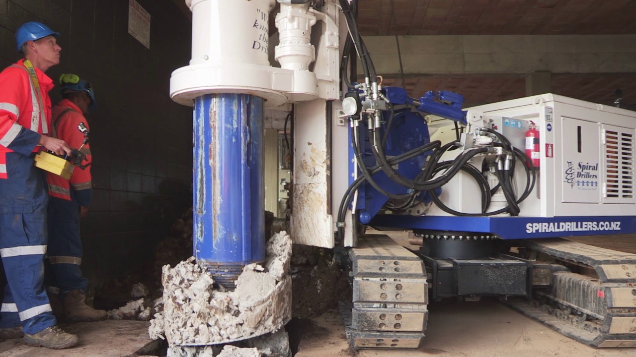 Low Headroom Piling - YouTube