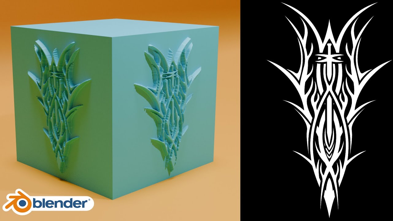 Sculpt using Alpha textures in Blender #blender3d #blendertutorial ...