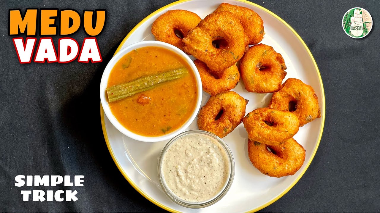 Medu Wada Recipe - Simple Trick No Machine | No onion No Garlic Medu ...