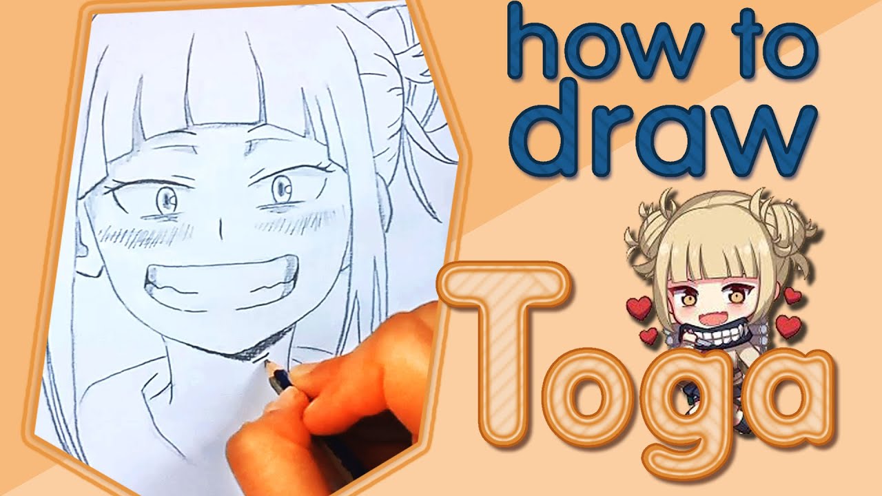 Anime drawing tutorial 🍡 how to draw Toga - YouTube