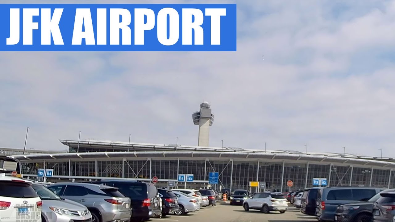 JFK Airport drive: JFK Expressway to T4 and back - YouTube