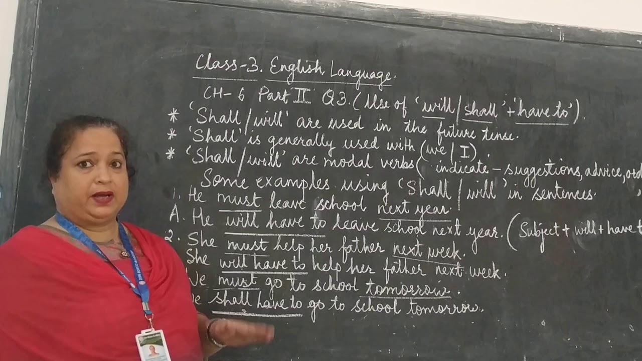 Class 3 English Language chapter 6 Part 3 use Of Will shall have To YouTube class-3-english-language-chapter-6-part-3-use-of-will-shall-have-to-youtube