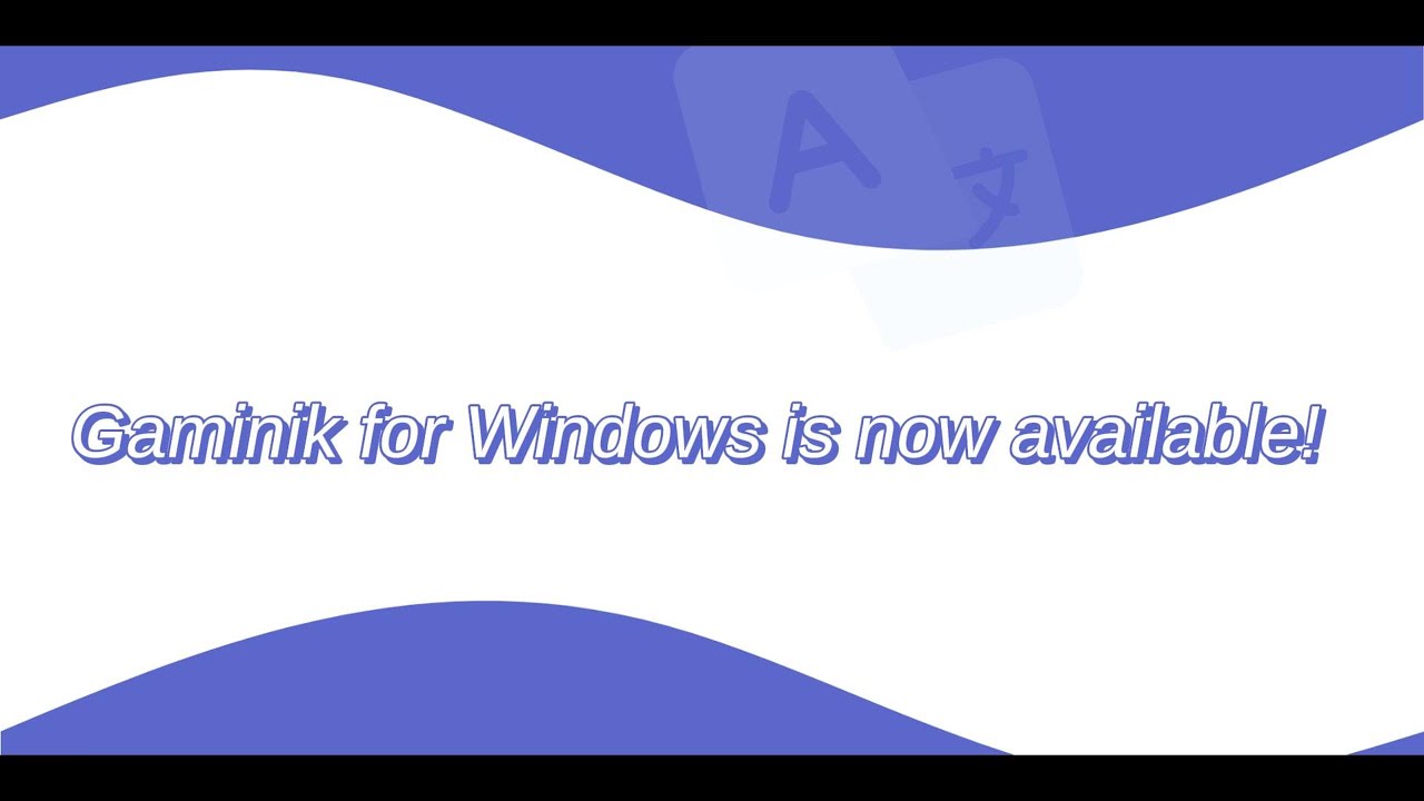 Gaminik for Windows is now available! - YouTube