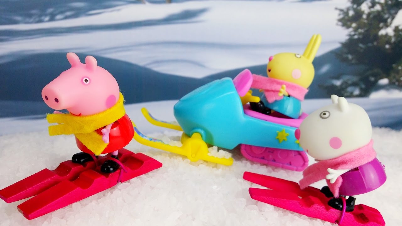 39º 🏡Peppa Pig Casa del árbol con nieve🏡 Novela Peppa Pig - YouTube