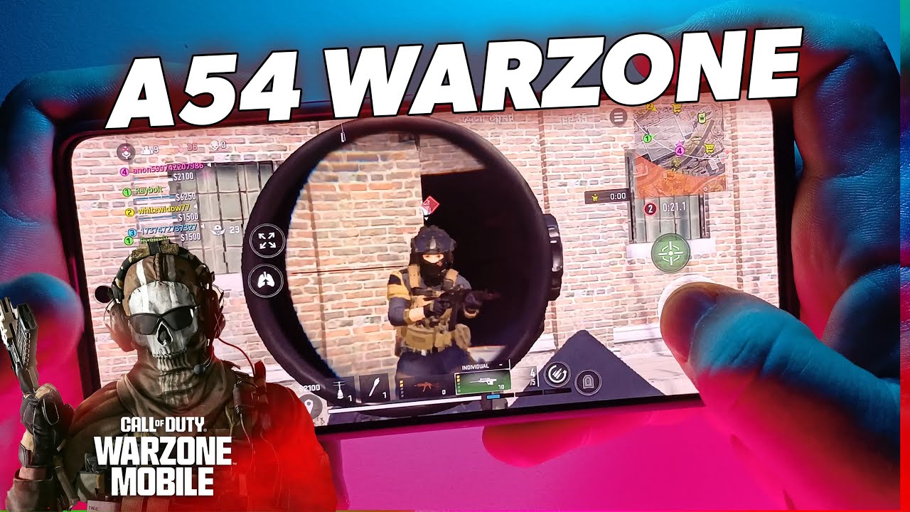 GALAXY A54 rodando COD WARZONE MOBILE - YouTube