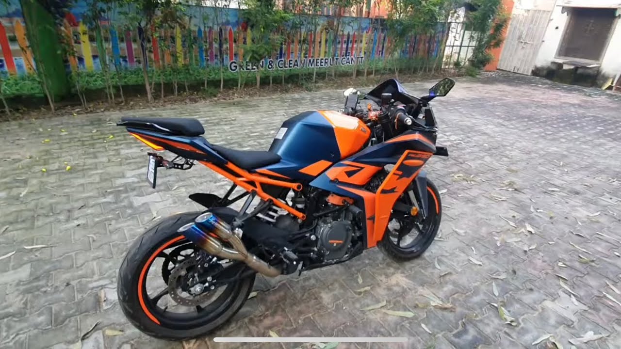 Modified Rc390 2022 with akrapovic exhaust #ktm #rc390bs6 #rc390 #ktm # ...