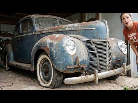 Abandoned 1940 Ford De Luxe Restored After Decades | Full ASMR Car Restoration