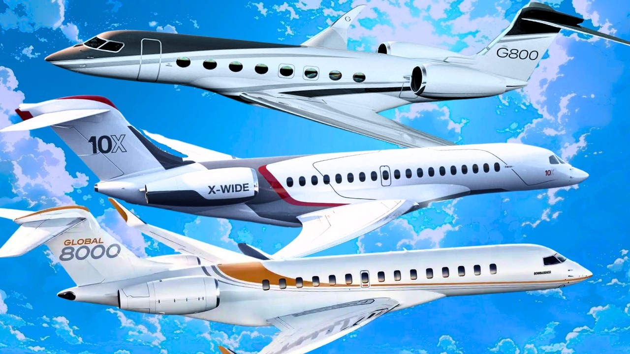 Gulfstream G800 vs. Dassault Falcon 10X vs. Bombardier Global 8000: The ...