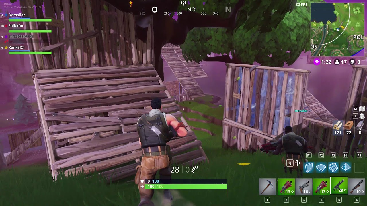 trying to survive from our enemies on Fortnite - YouTube